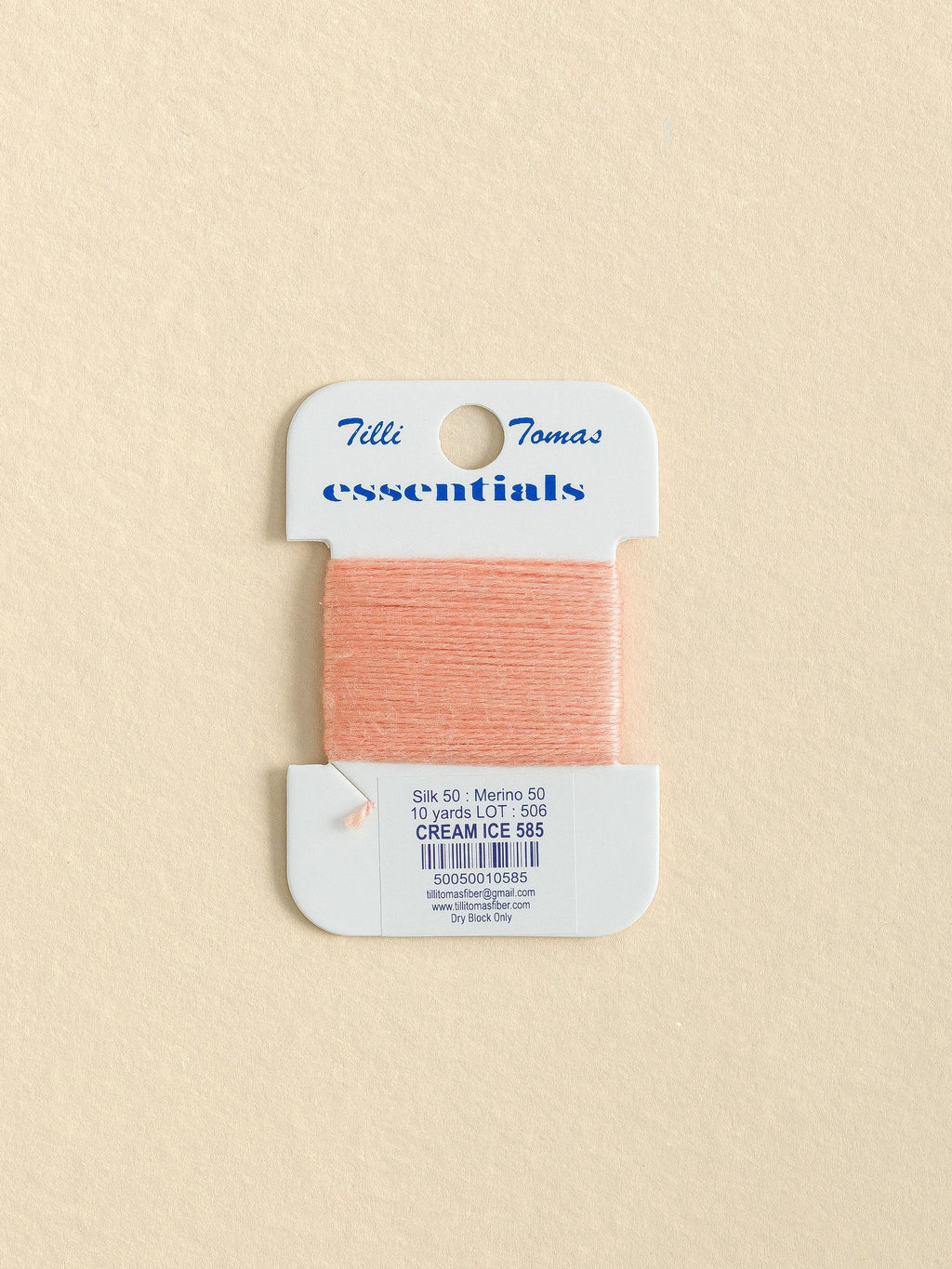 Essentials Cream Ice 585 Thread | Planet Earth Fiber | Le Fil