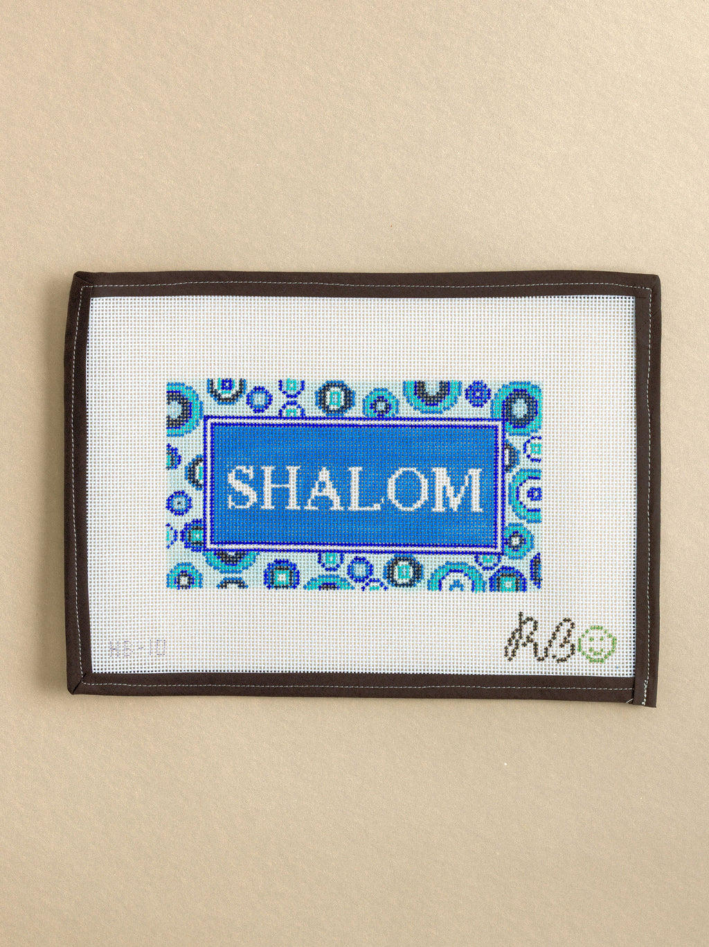 Shalom Evil Eye Needlepoint Canvas | Le Fil